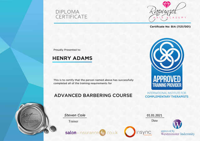 Advanced Online Barbering Course – Rapunzel Hair Academy